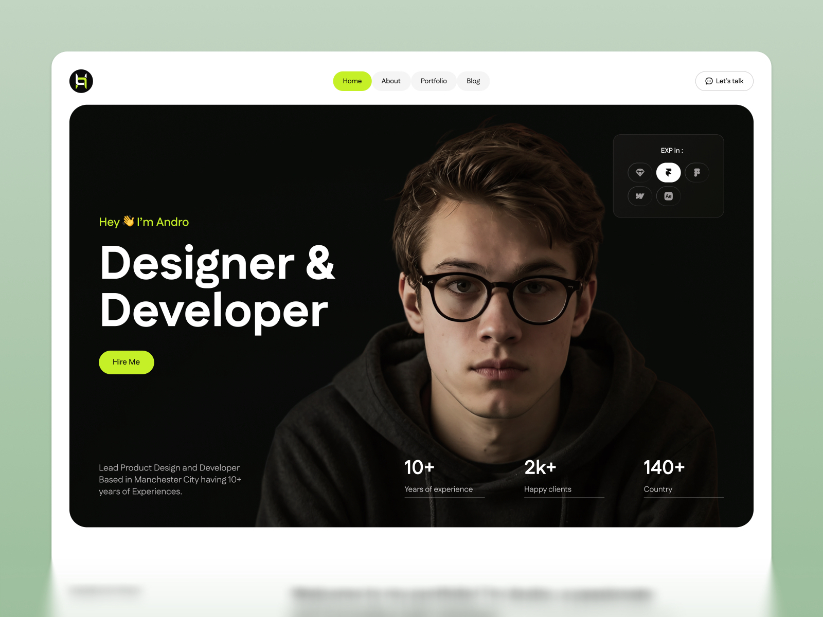 Portox: Free Portfolio Website Template by Pentaclay — Framer Marketplace