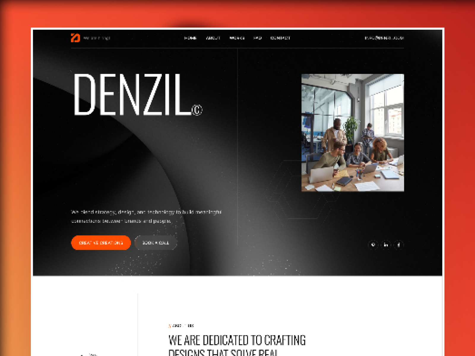 Denzil: Free Agency Website Template by RedDevs — Framer Marketplace