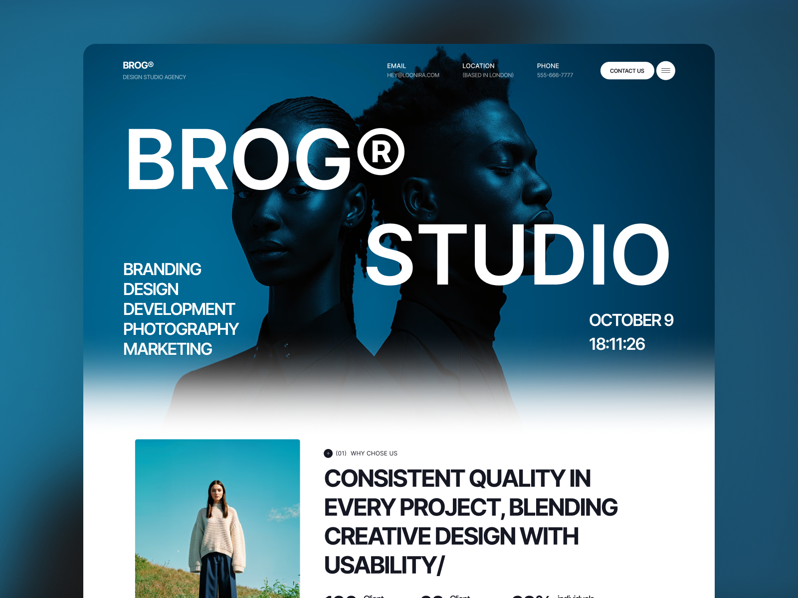 Brog: Free Portfolio Website Template by Alireza Sinaei — Framer Marketplace