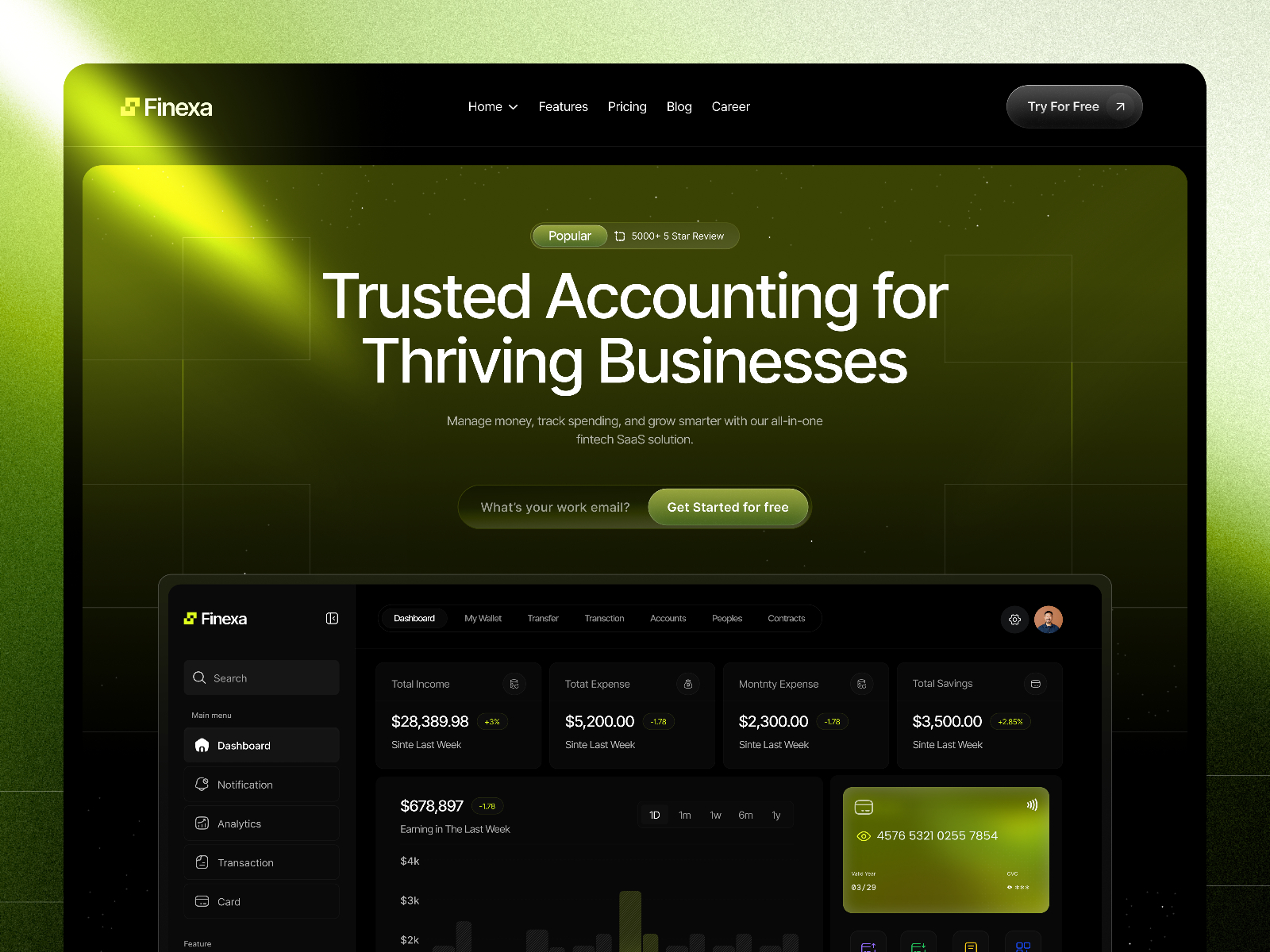 Finexa: Free SaaS Website Template by Framerdot — Framer Marketplace