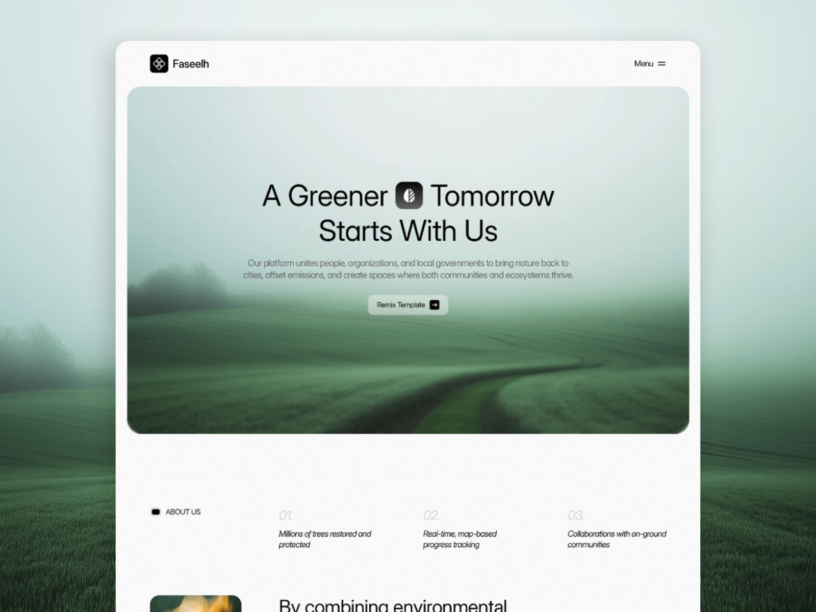 Faseelh: Free Landing Page Website Template by Mejed Alkoutaini ...