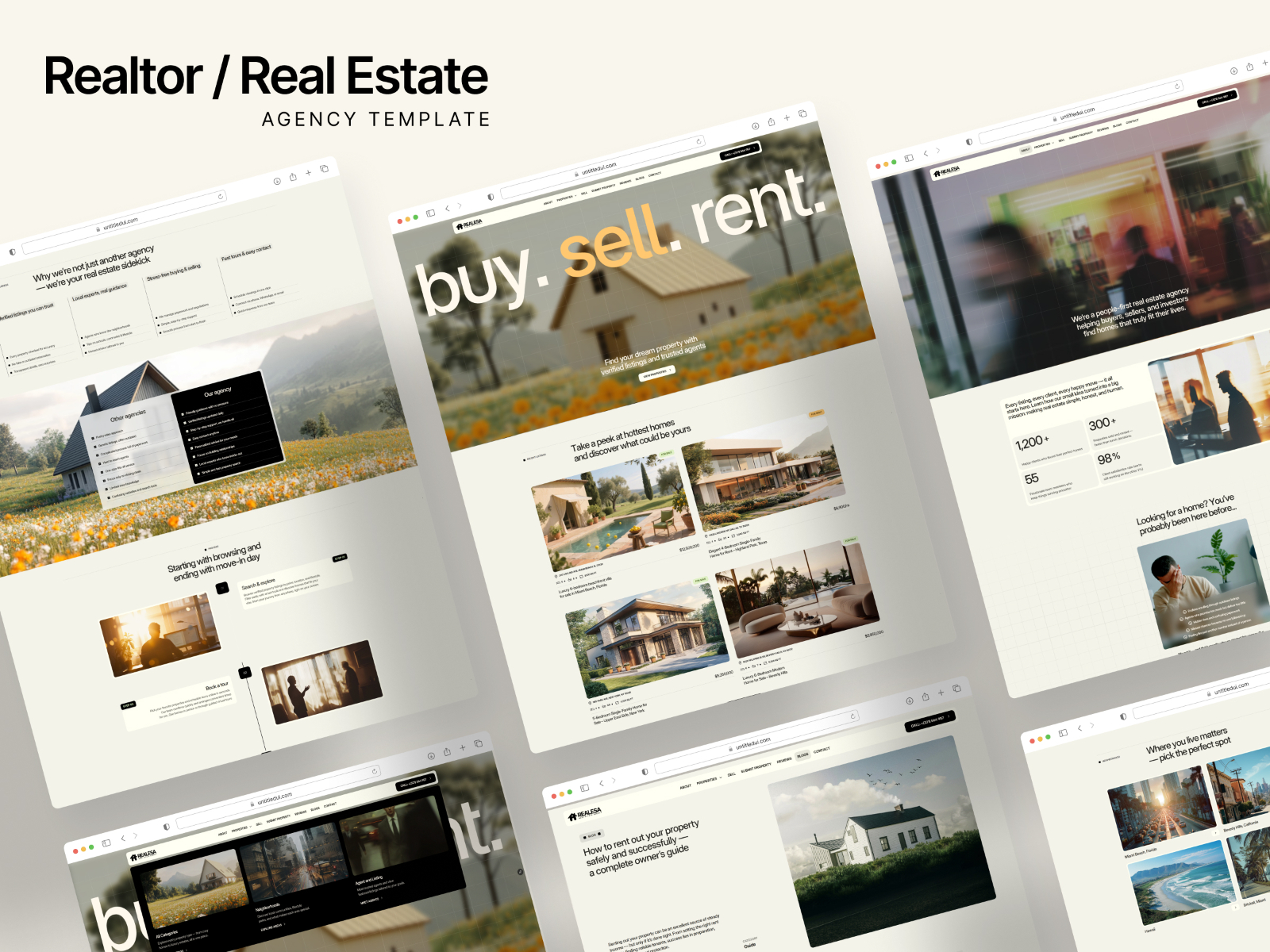 Realist: Responsive Agency Website Template by Real Mehedi — Framer ...