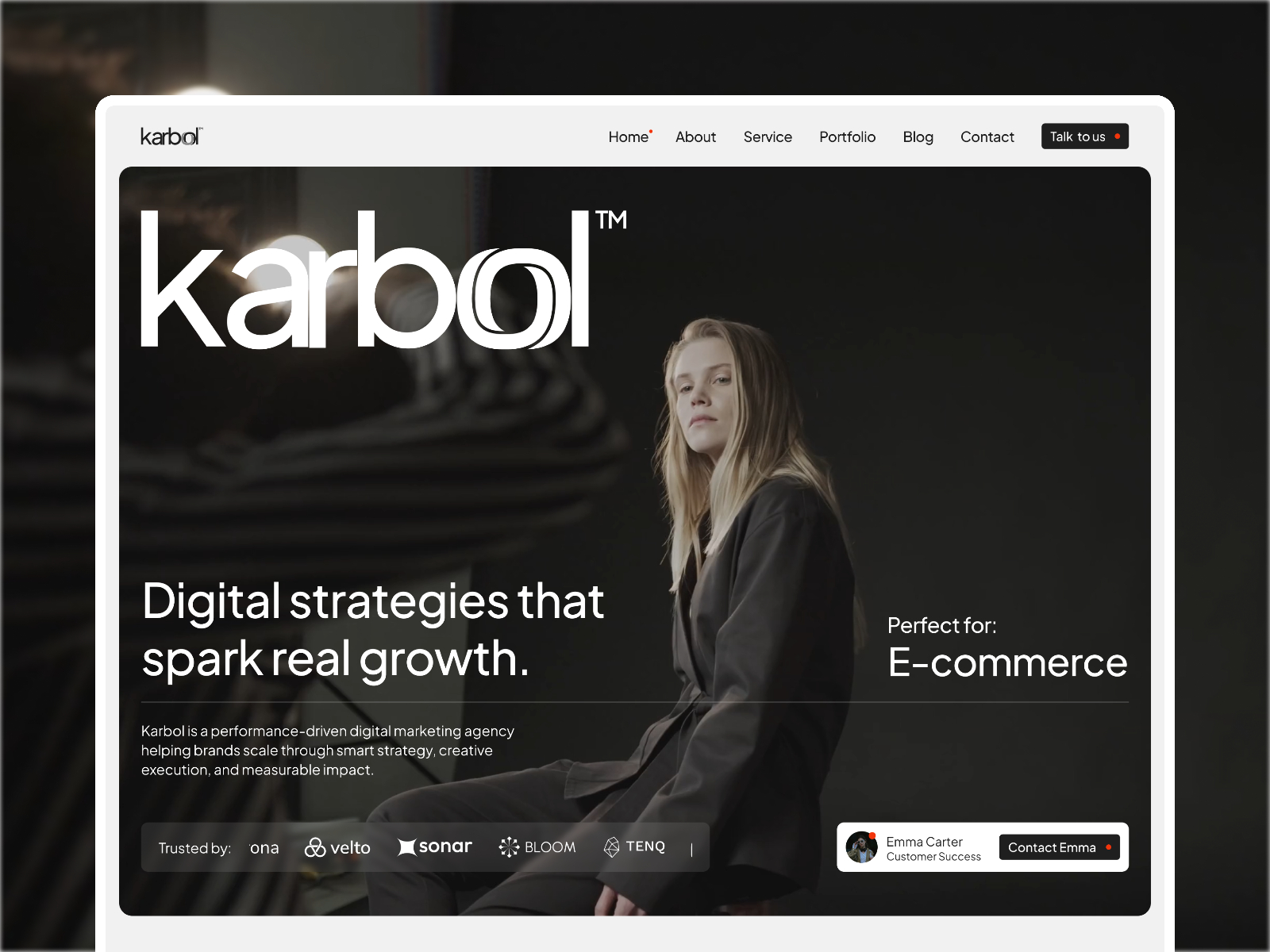 Karbol: Free Photography Website Template by Erapee — Framer Marketplace