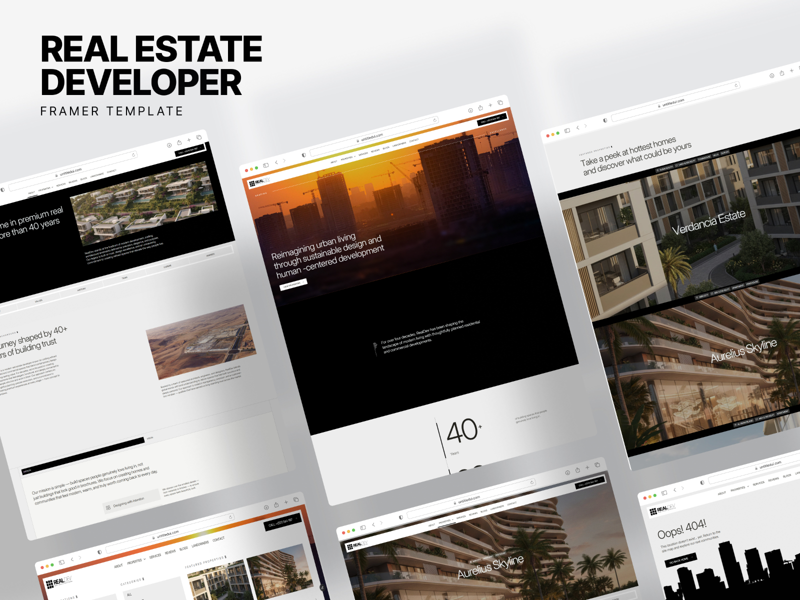 RealDev: Responsive Real Estate Website Template by Real Mehedi ...