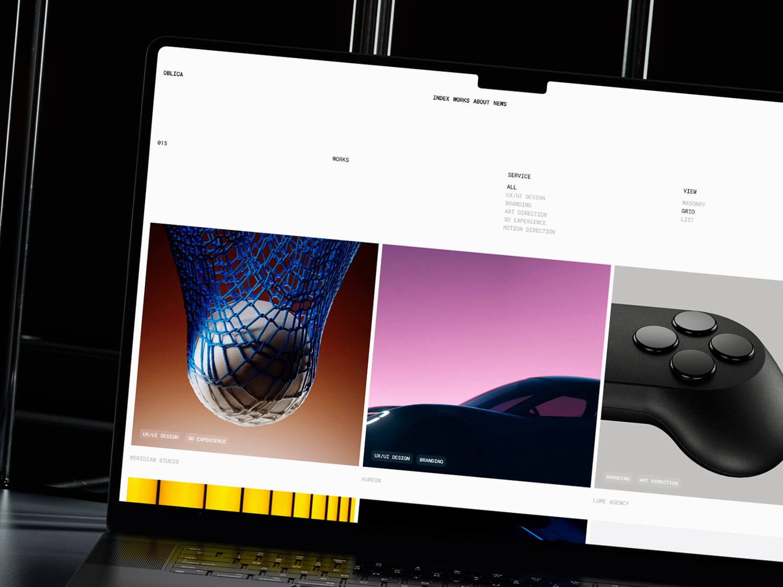 Oblica: Free Portfolio Website Template by Satto.studio — Framer ...