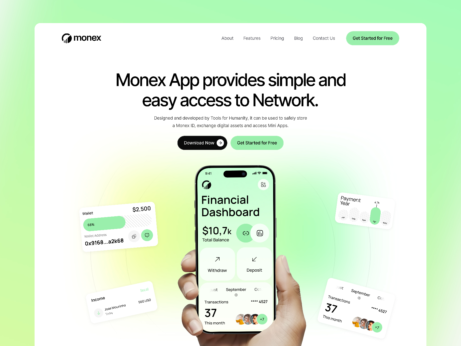 Monex: Responsive SaaS Website Template by Pixcut Studio LLC — Framer ...