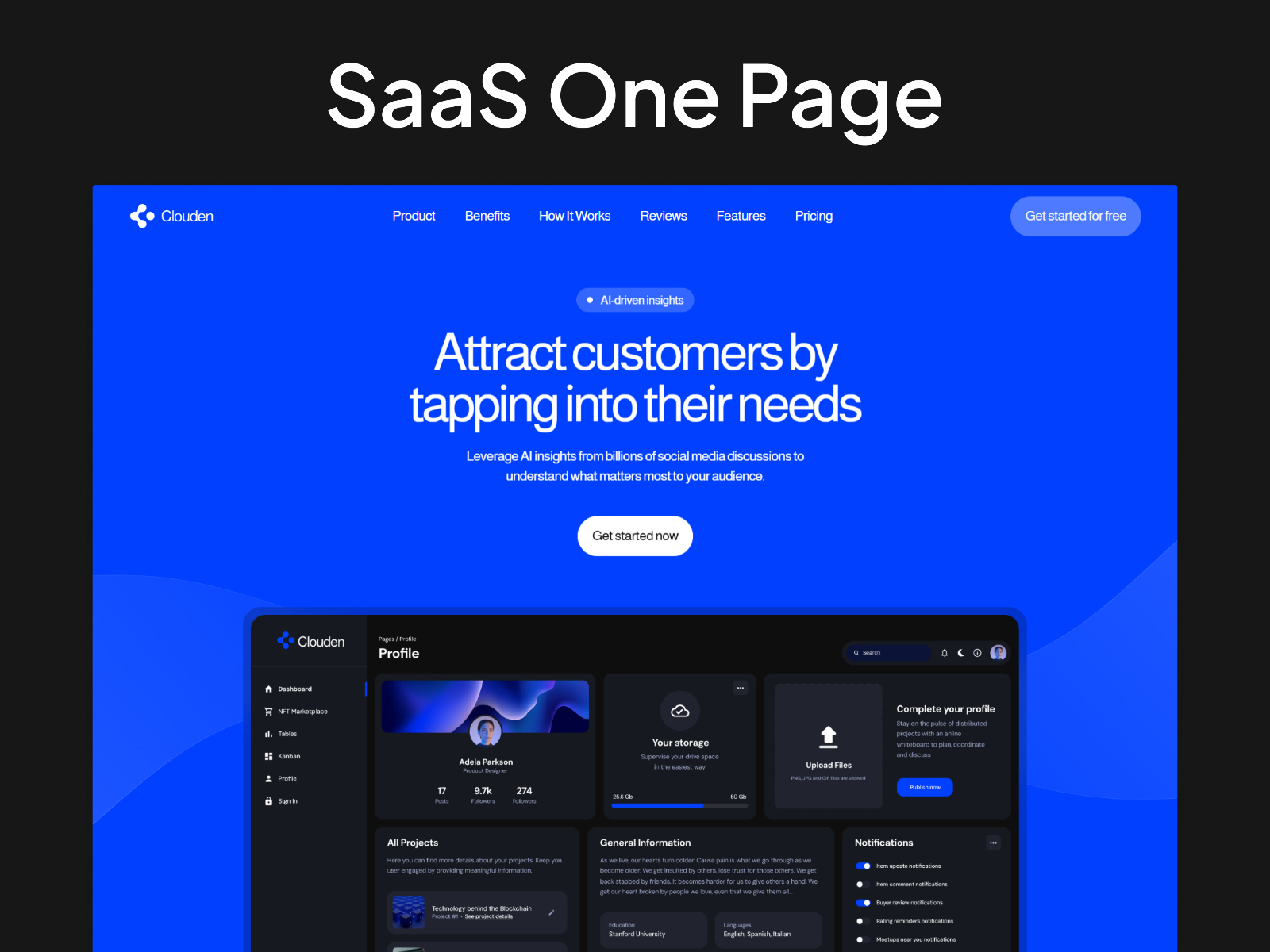 Clouden: Responsive SaaS Website Template by fourtwelve — Framer ...
