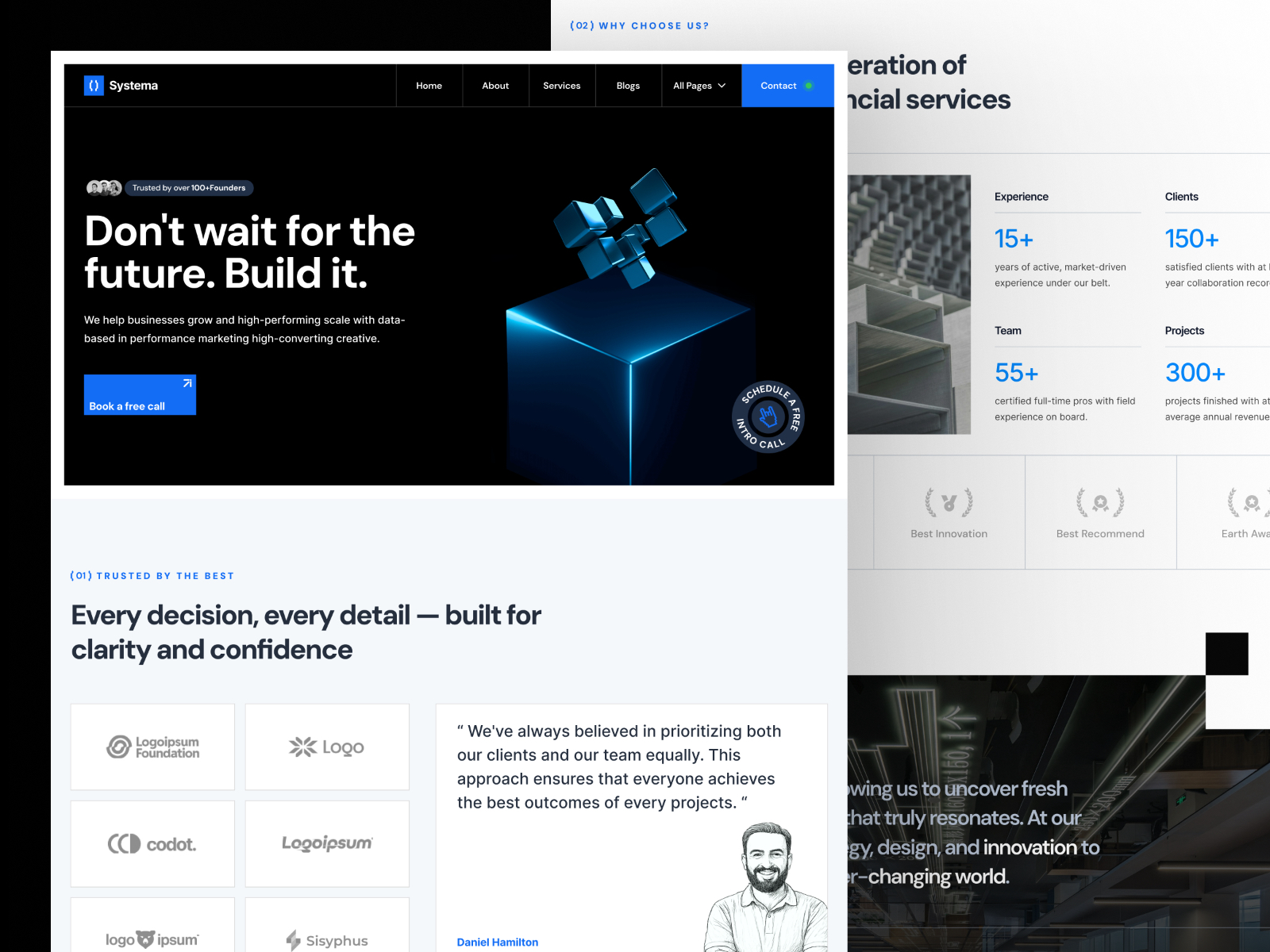 Systema: Free Startup Website Template by Pentaclay — Framer Marketplace
