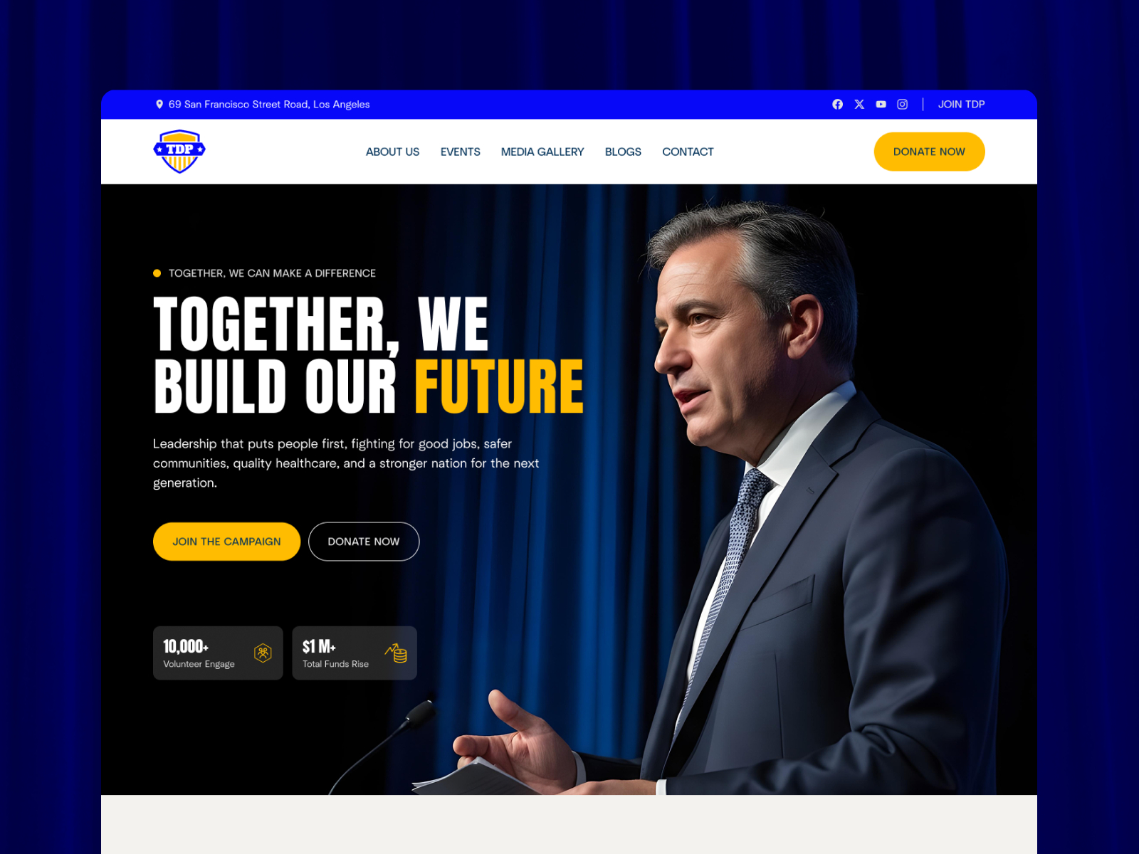Treparty: Responsive Personal Website Template by Framerbite — Framer ...