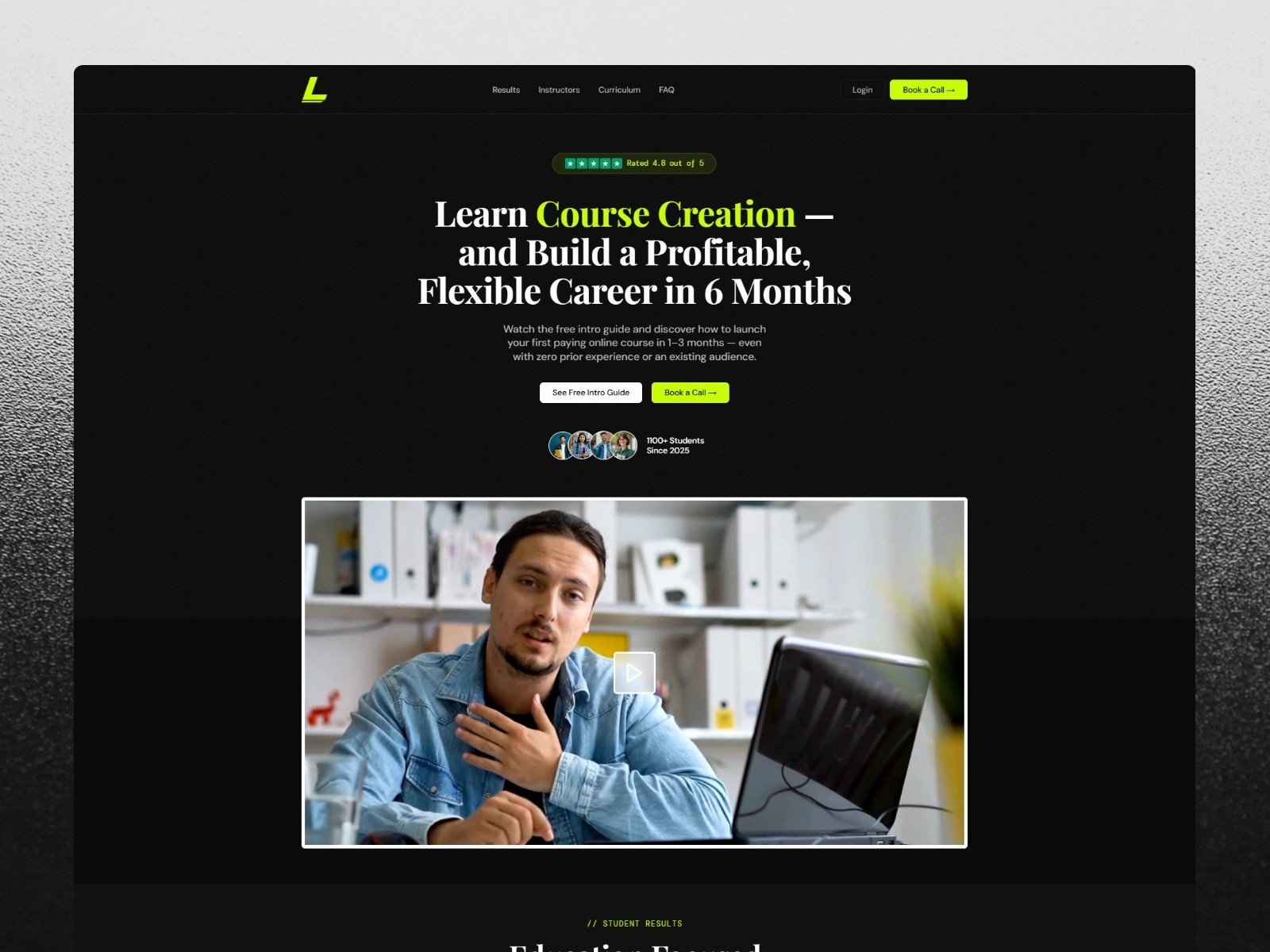 Lectern: Free Landing Page Website Template by Kazi Ehsan — Framer ...
