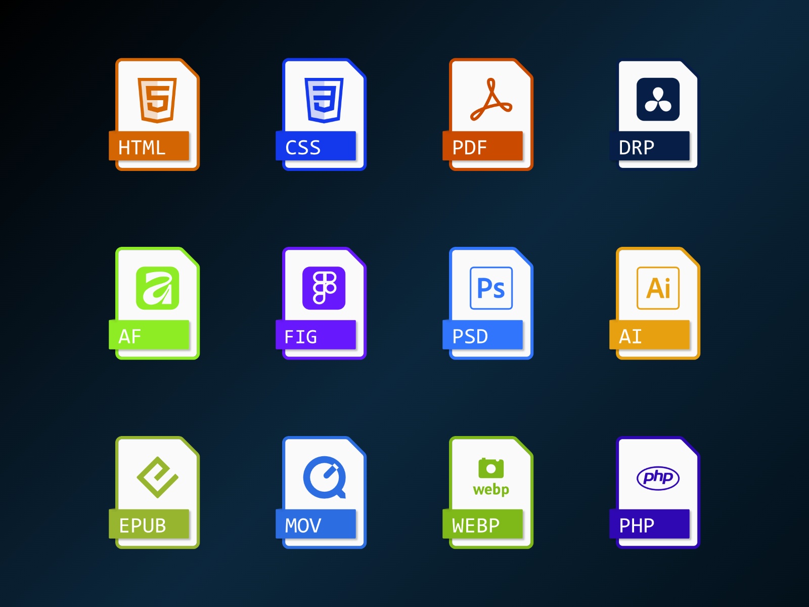 File Format Icons: Premium Technology Vectors by Somnia Digital ...