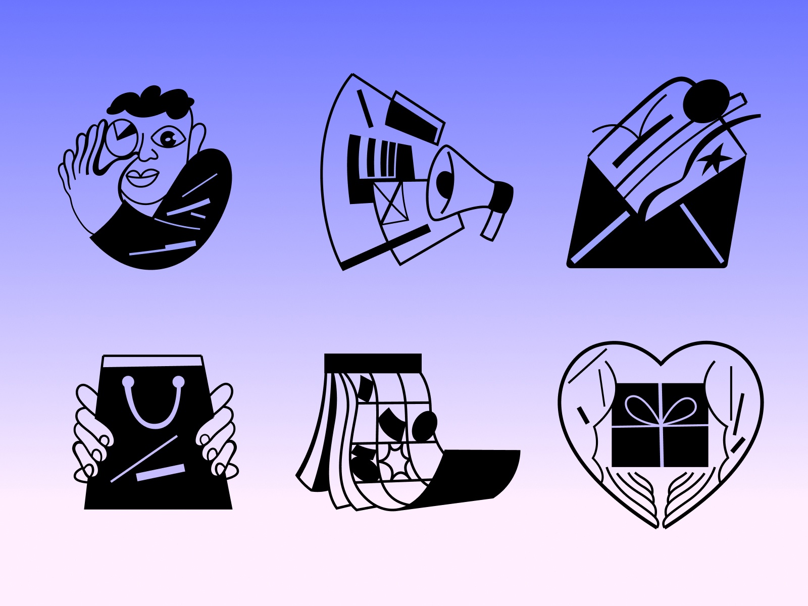 Marketing Illos: Premium Vectors by Ivan Haidutski — Framer Marketplace