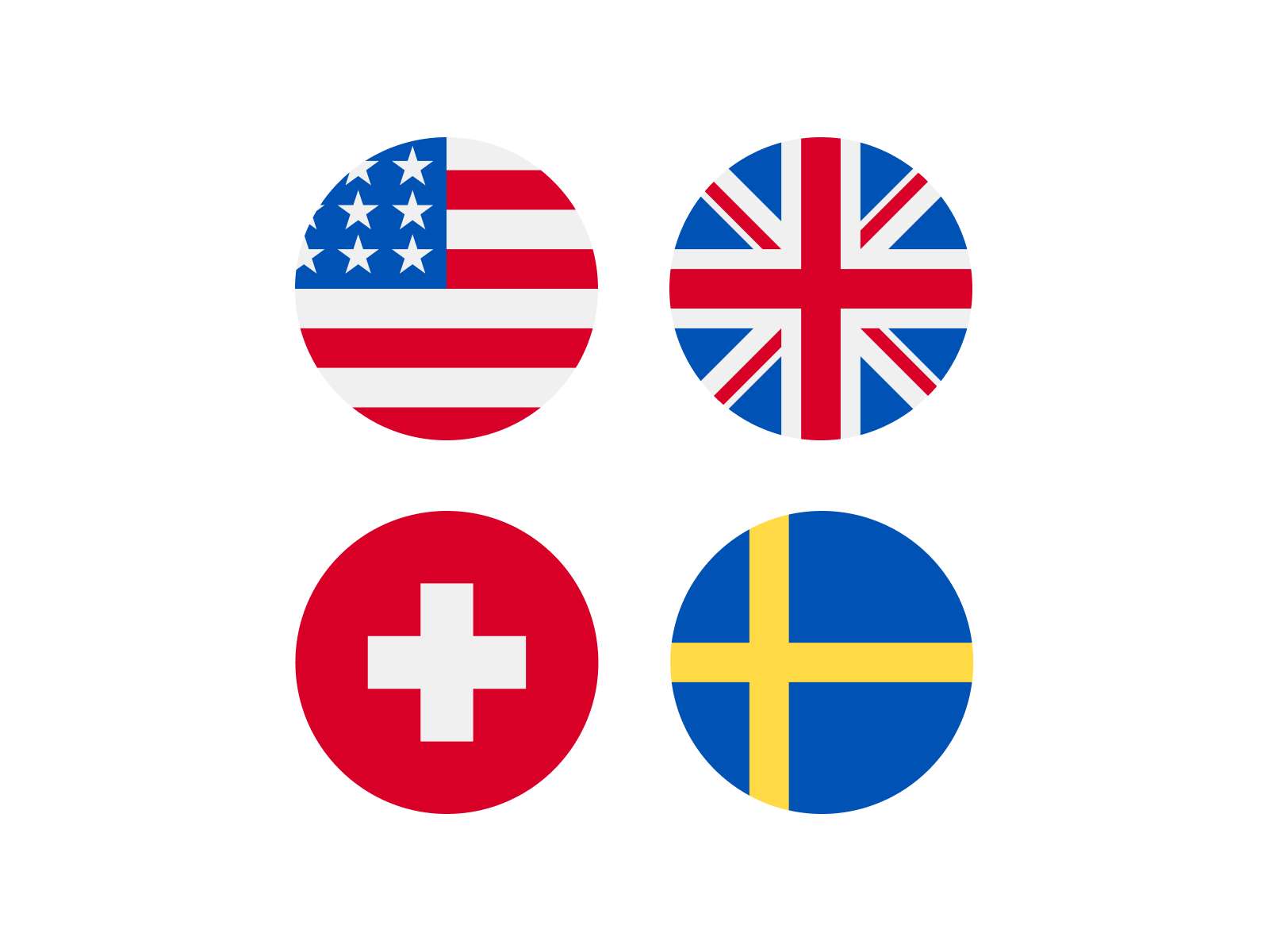 Round flags: Free Flags Vectors by Dject Studio — Framer Marketplace